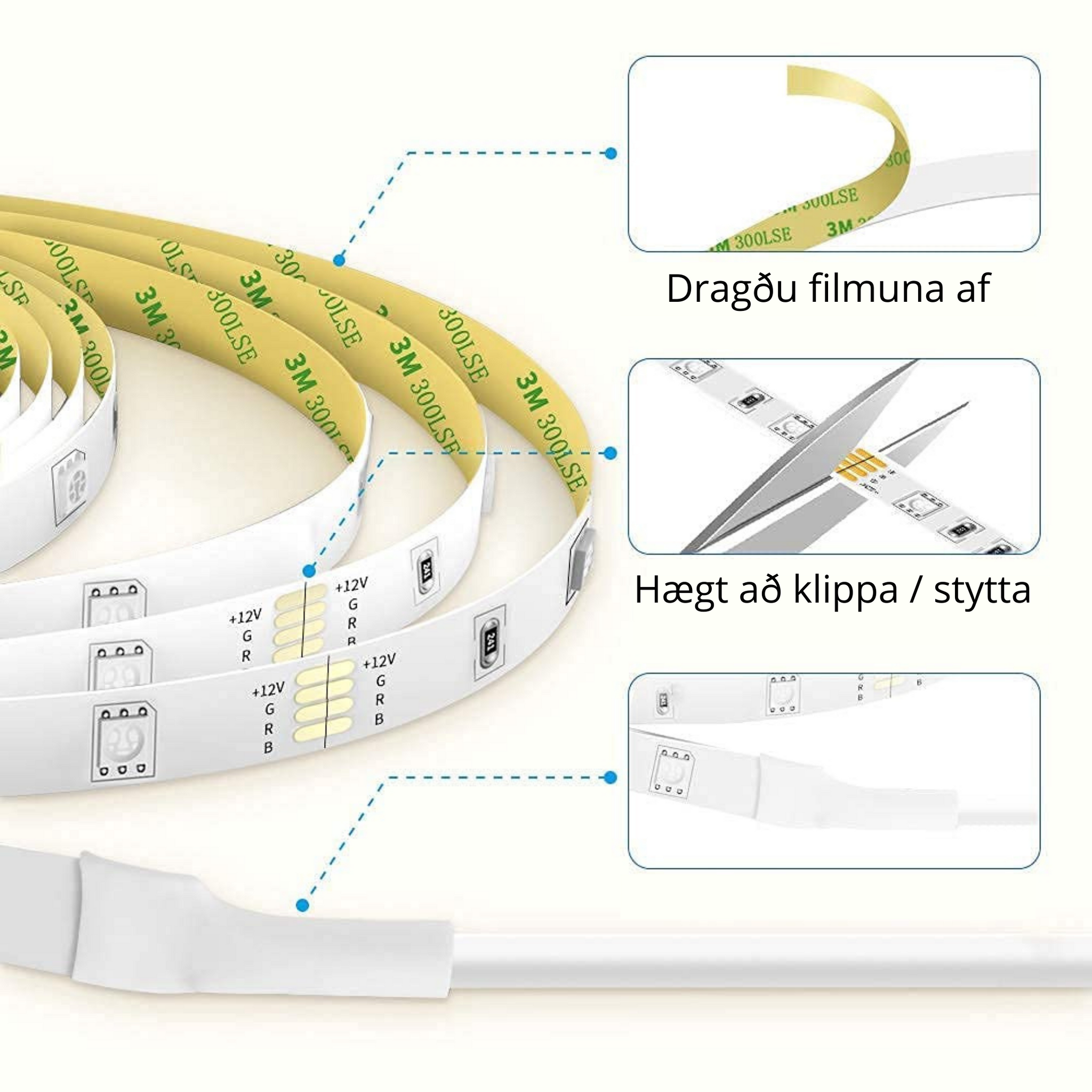 LED Borði ( 5m - 10m - 15m ) – Snilldarvörur